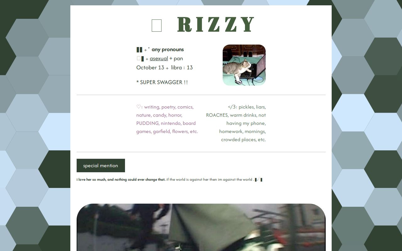 rizz’s card